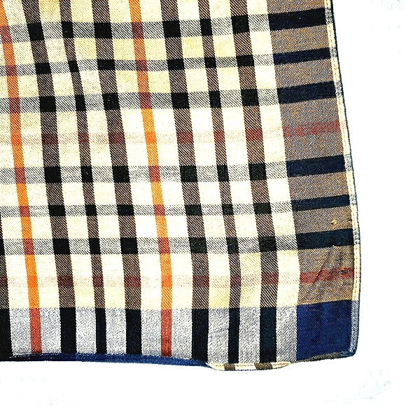 Daks | Accessories | Clasaic Vintage Daks Blue Tan Scarf | Poshmark